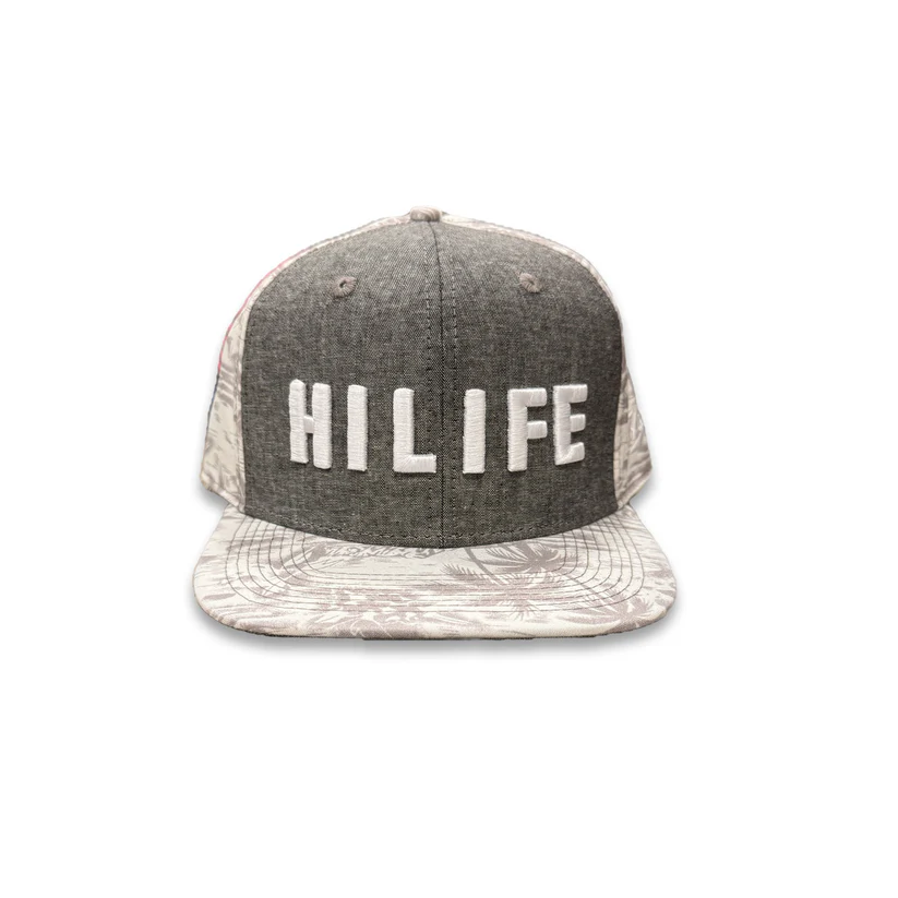 HILIFE 3D logo Snapback hats Denim/Coffee Floral (hilife) – HiLifeStore ...